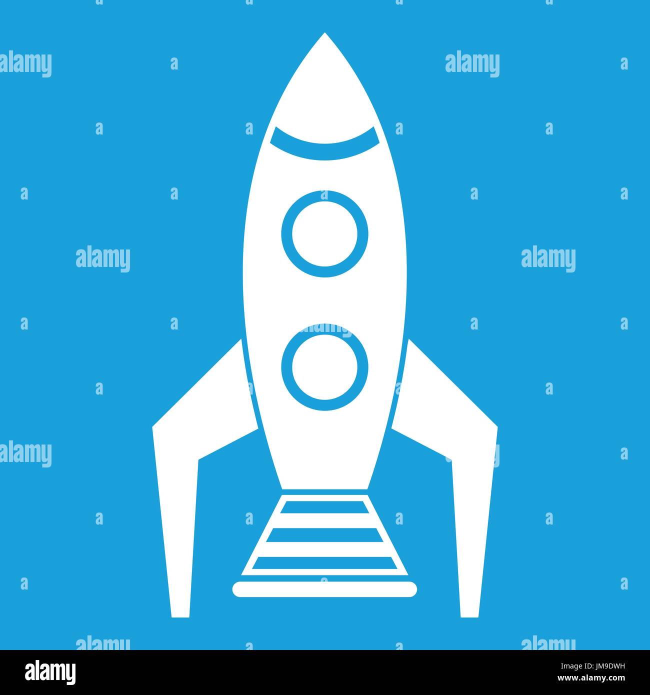 Space rocket icon white Stock Vector Image & Art - Alamy