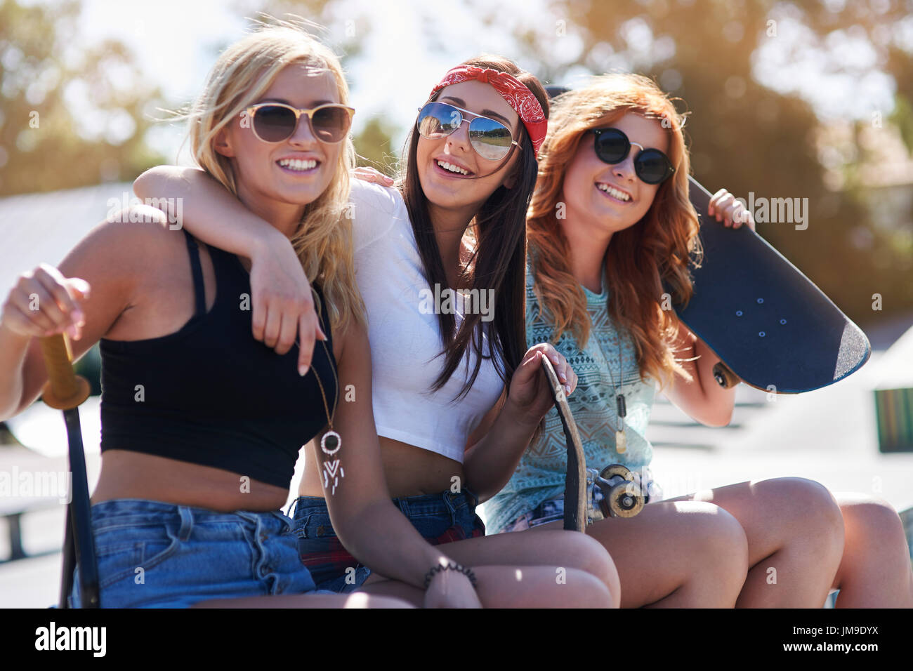 We love doing sport and having fun together Stock Photo - Alamy