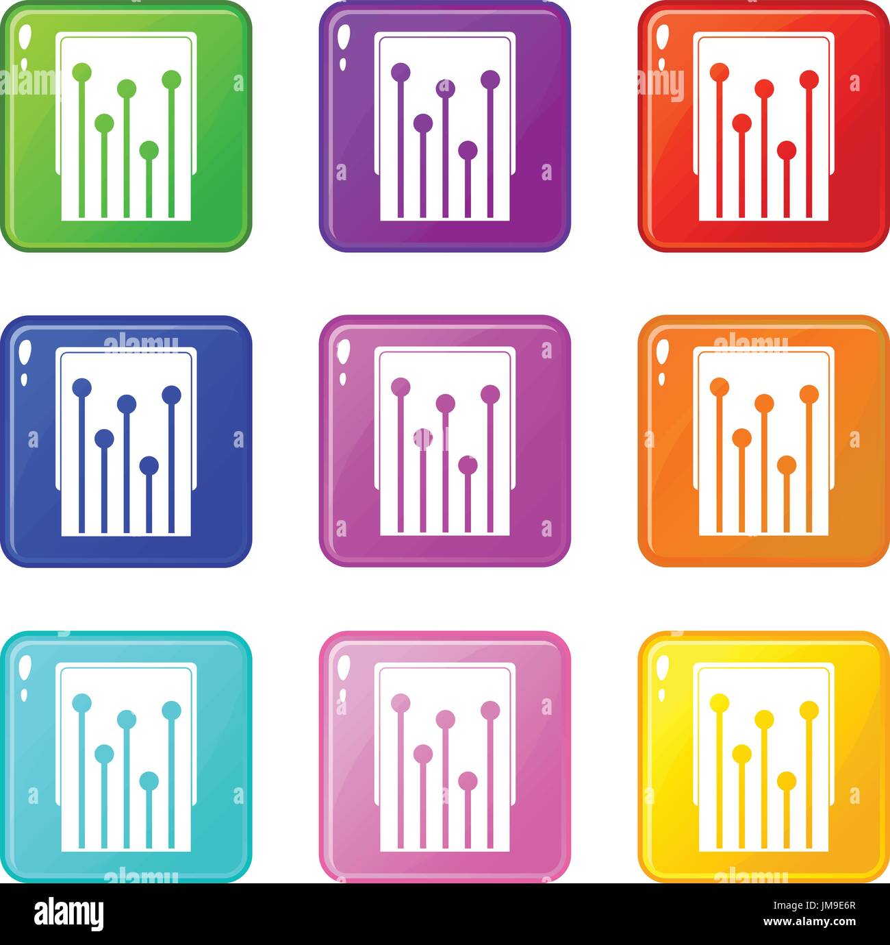 Computer processor set 9 Stock Vector Image & Art - Alamy