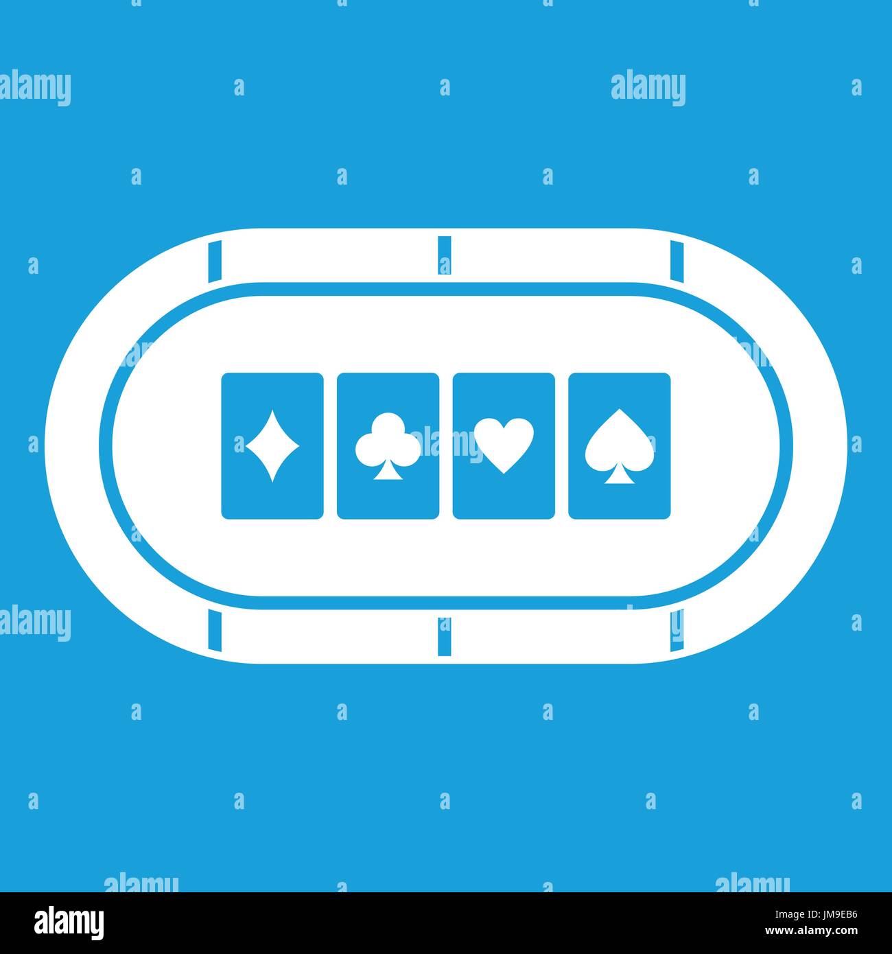Poker table icon white Stock Vector Image & Art - Alamy