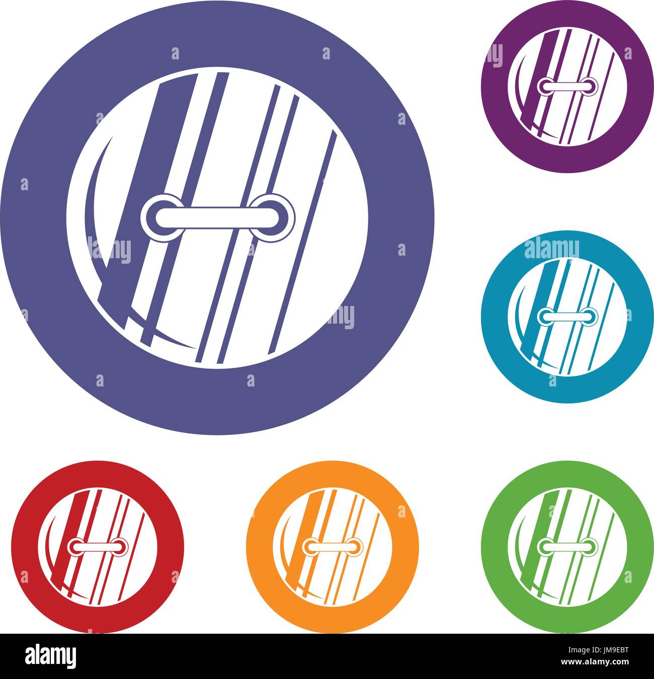 Round sewn button icons set Stock Vector Image & Art - Alamy