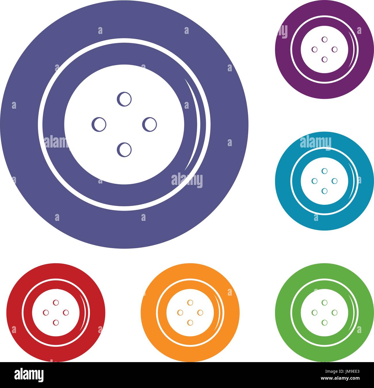 Button for clothing icons set Stock Vector Image & Art - Alamy