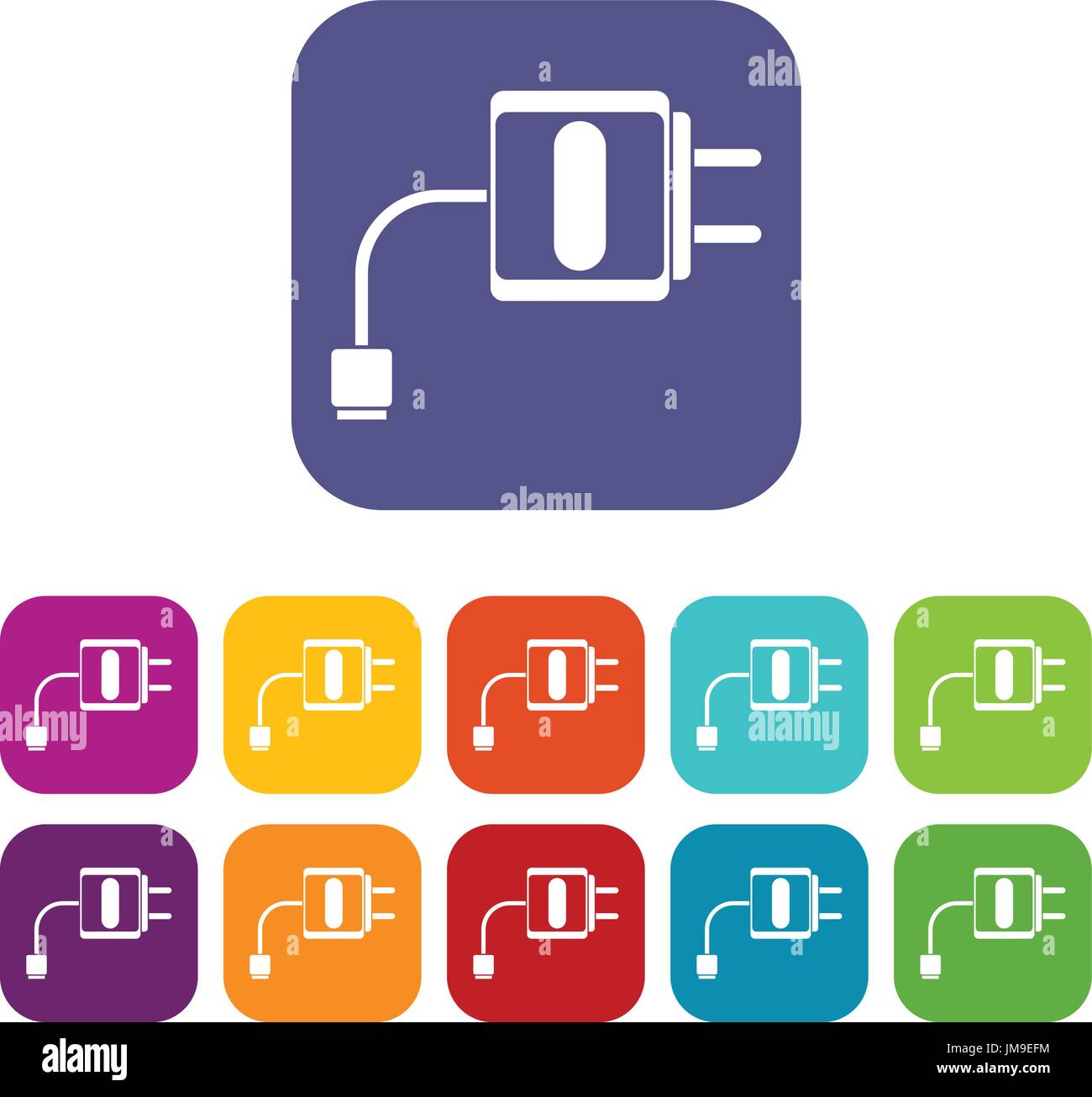 Mini charger icons set Stock Vector Image & Art - Alamy