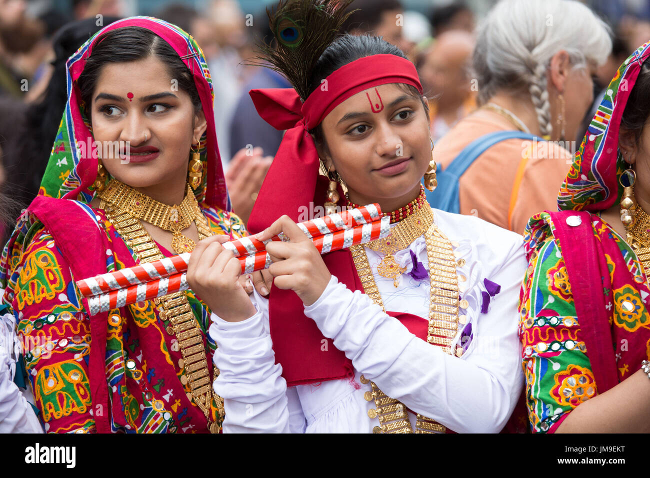 Hare Krishna festival of the Chariot, Leicester City, UK Stock Photo ...