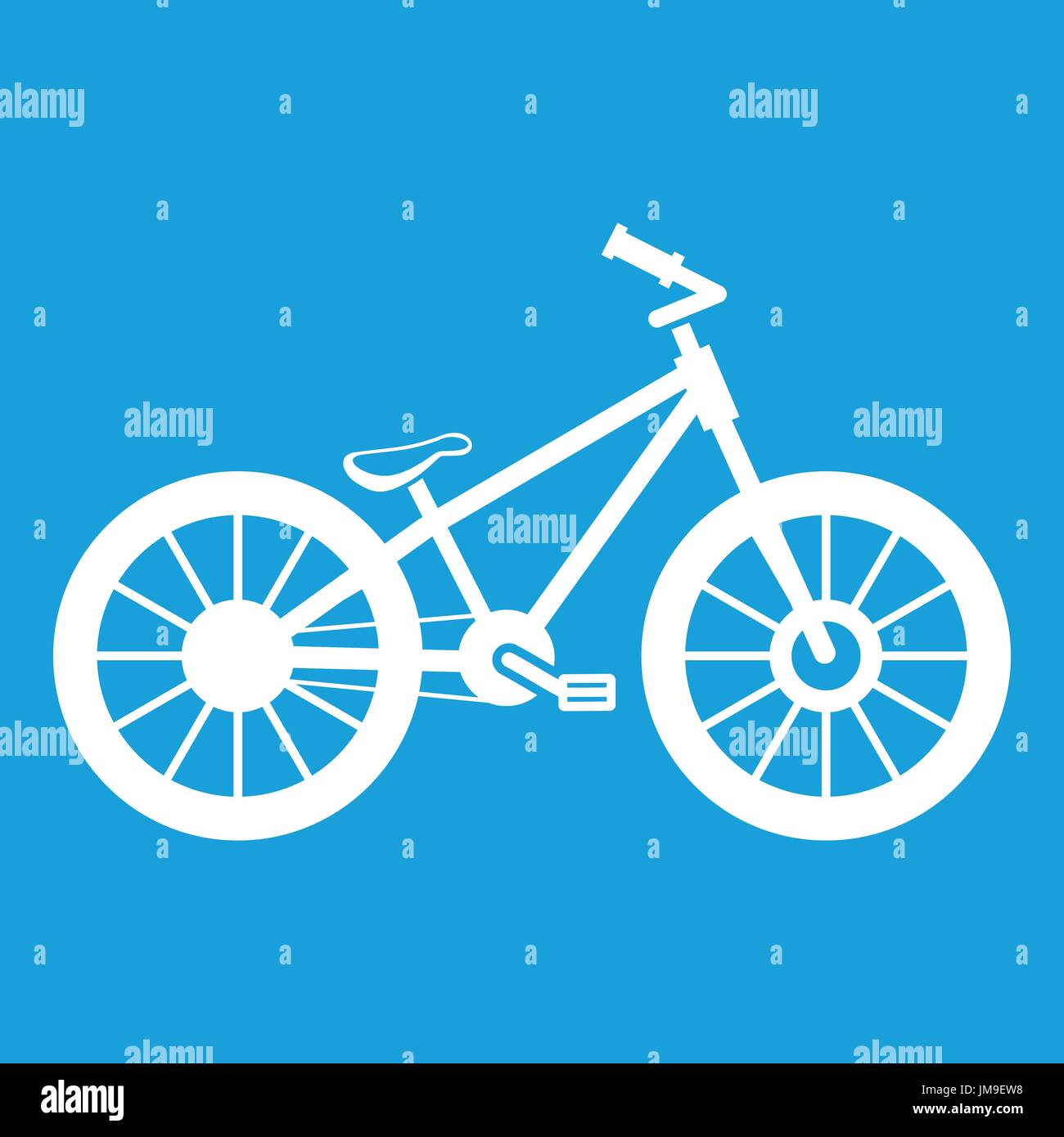 Bike icon white Stock Vector Image & Art - Alamy