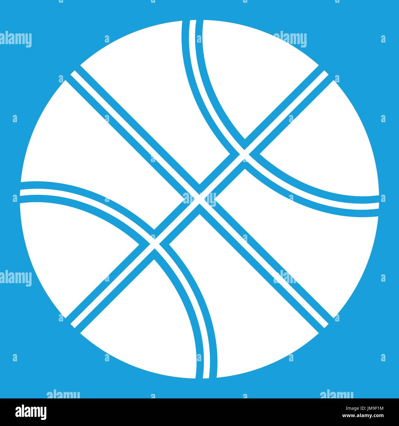 Basketball ball icon white Stock Vector Image & Art - Alamy