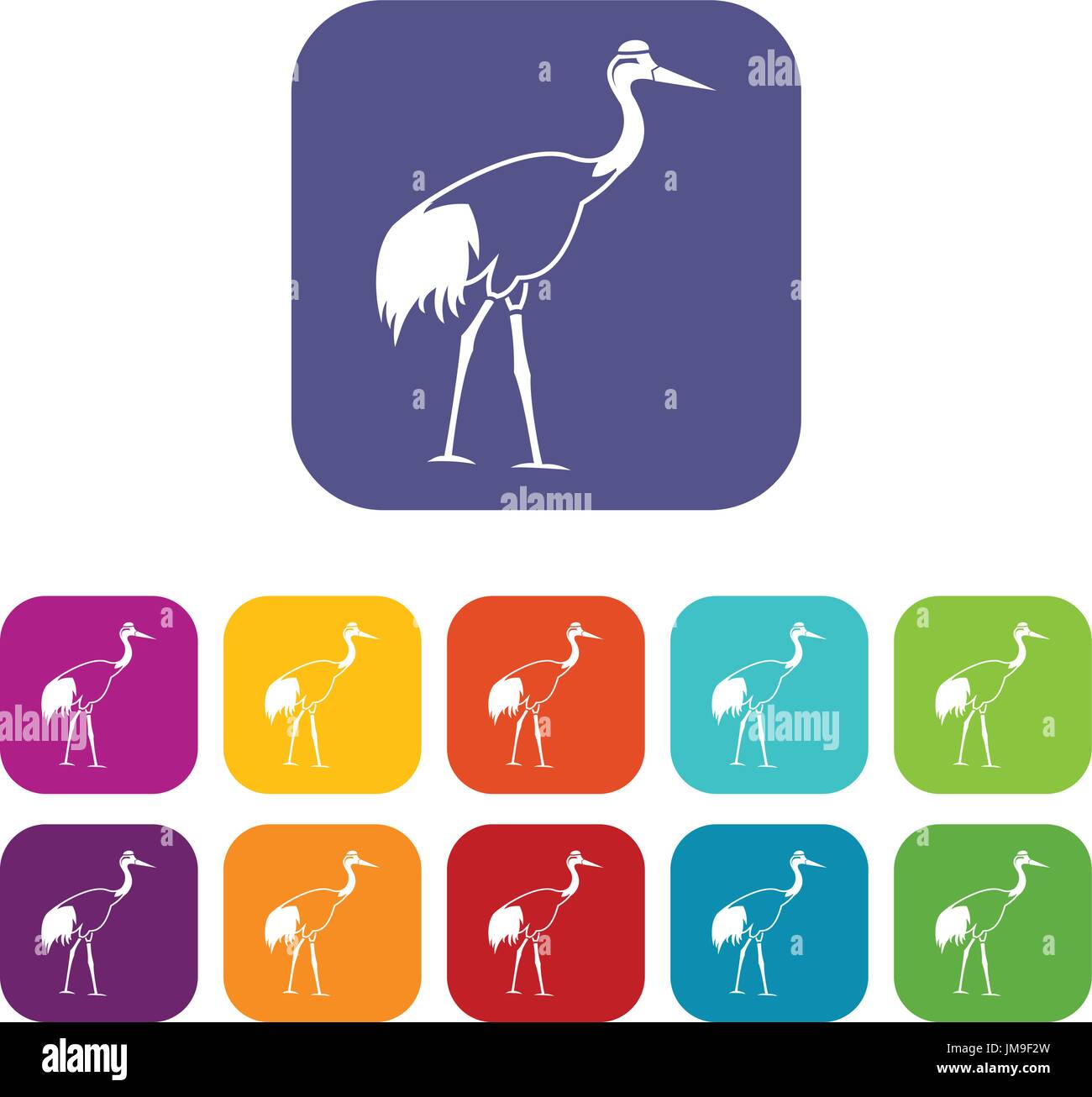 Long neck stork Stock Vector Images - Alamy