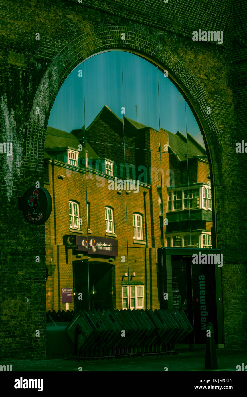 Southwark Arches Premier Inn Stock Photo - Alamy