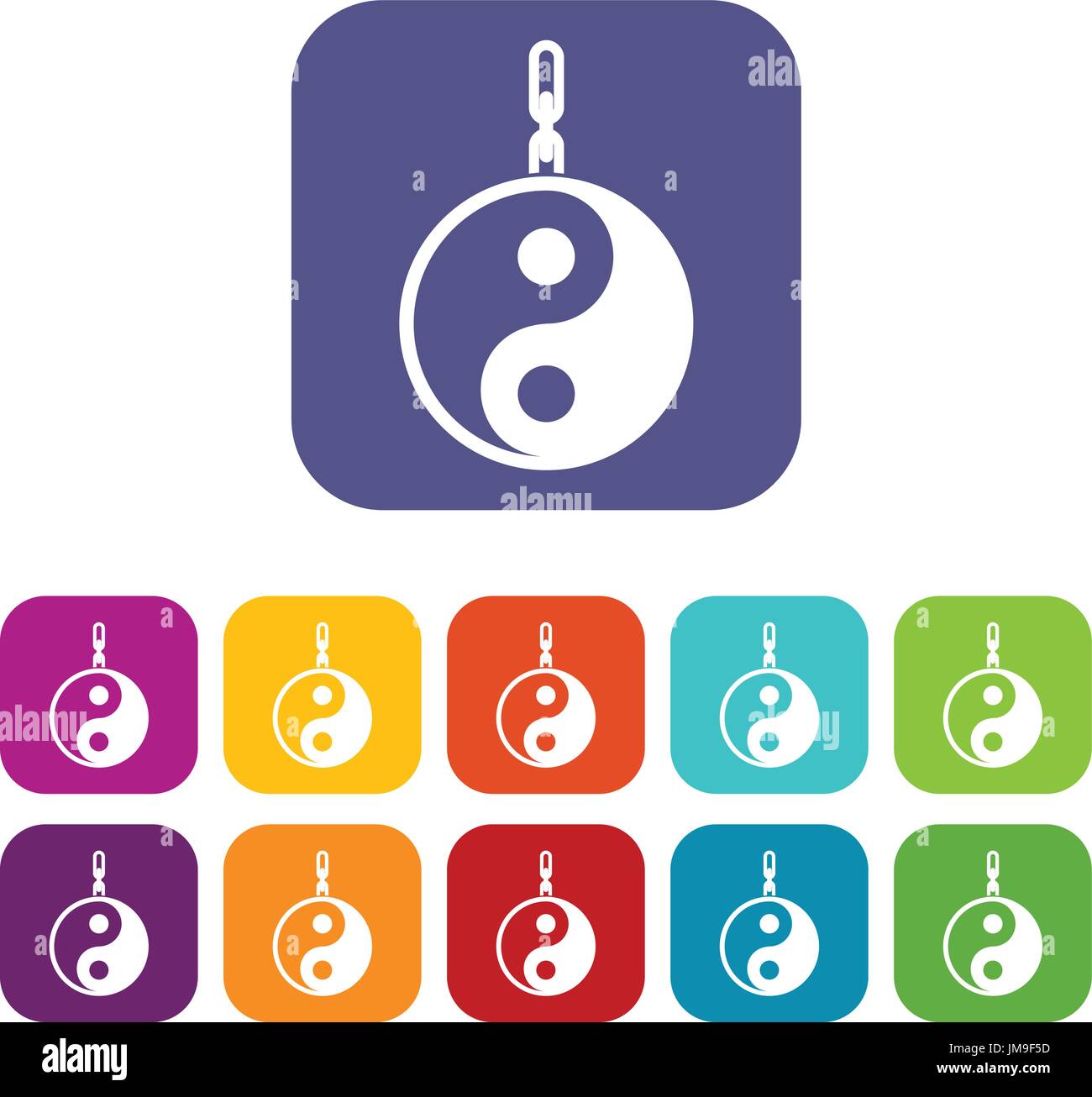 Sign yin yang icons set Stock Vector Image & Art - Alamy