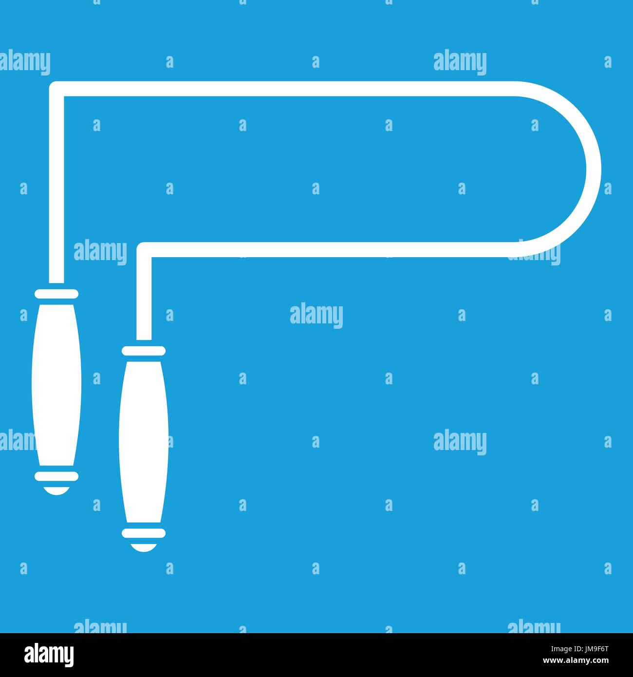 Skipping rope icon white Stock Vector Image & Art - Alamy