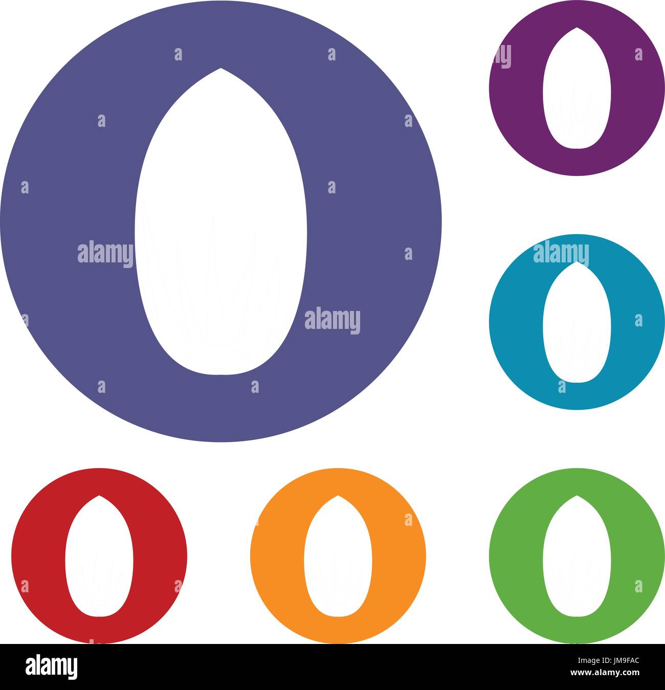 Pecan nut icons set Stock Vector Image & Art - Alamy