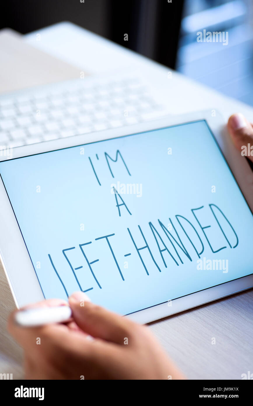 I am a left handed hi-res stock photography and images - Alamy