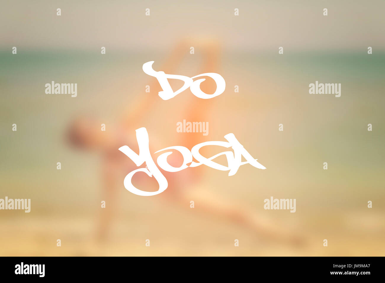 Inspirational text do yoga Stock Photo - Alamy