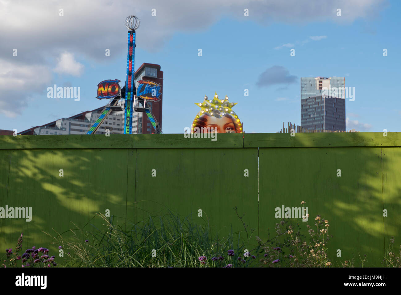 Summer fairground at Stratford by Olympic Stadium in London,England,UK ...