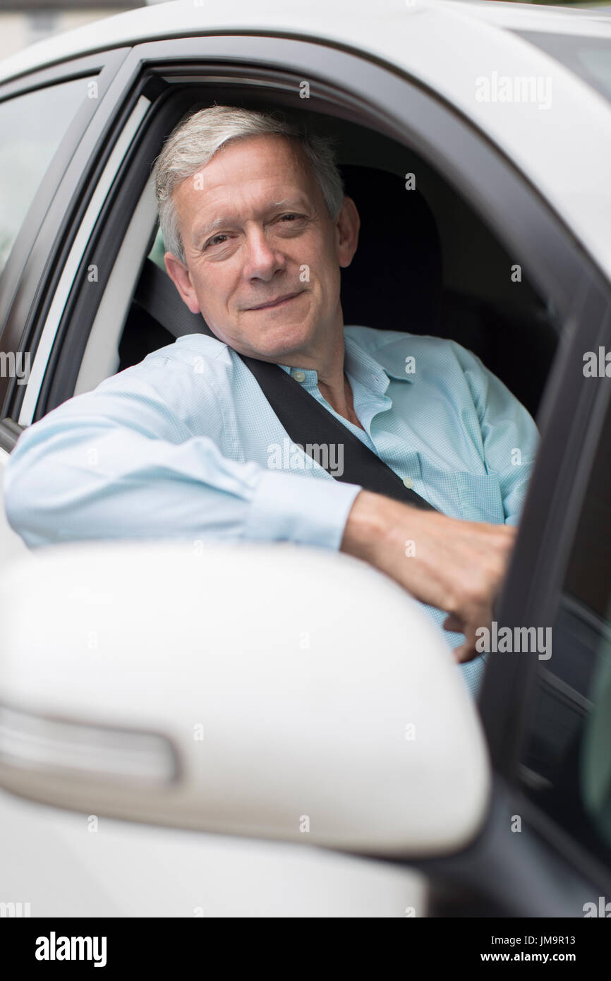 Mature seniors driving car hi-res stock photography and images - Alamy