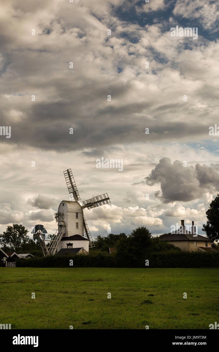 Saxtead Green Post Mill, a 13th Century Corn Mill restored to working ...