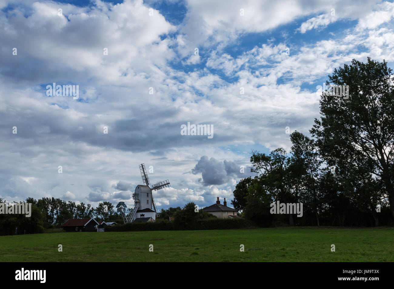 Saxtead Green Post Mill, a 13th Century Corn Mill restored to working ...