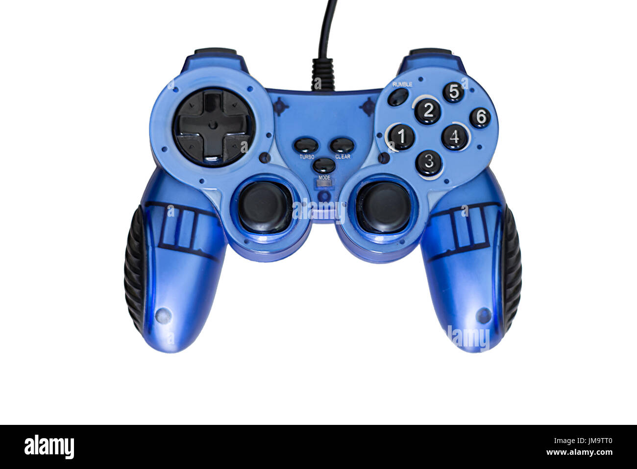 Video game controller. Isolated on white background with copy space ...