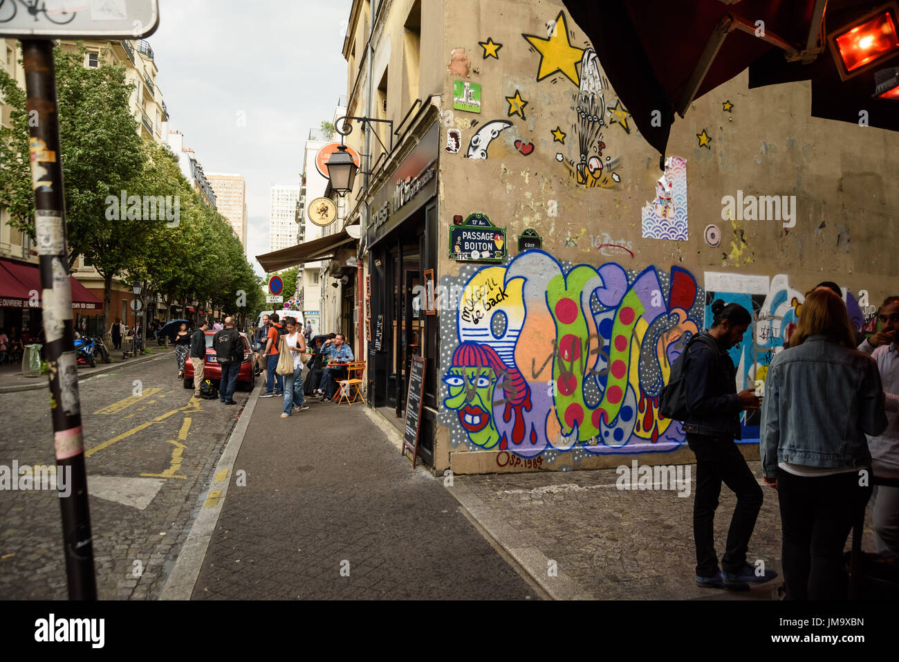 Paris, Butte aux Cailles Stock Photo - Alamy