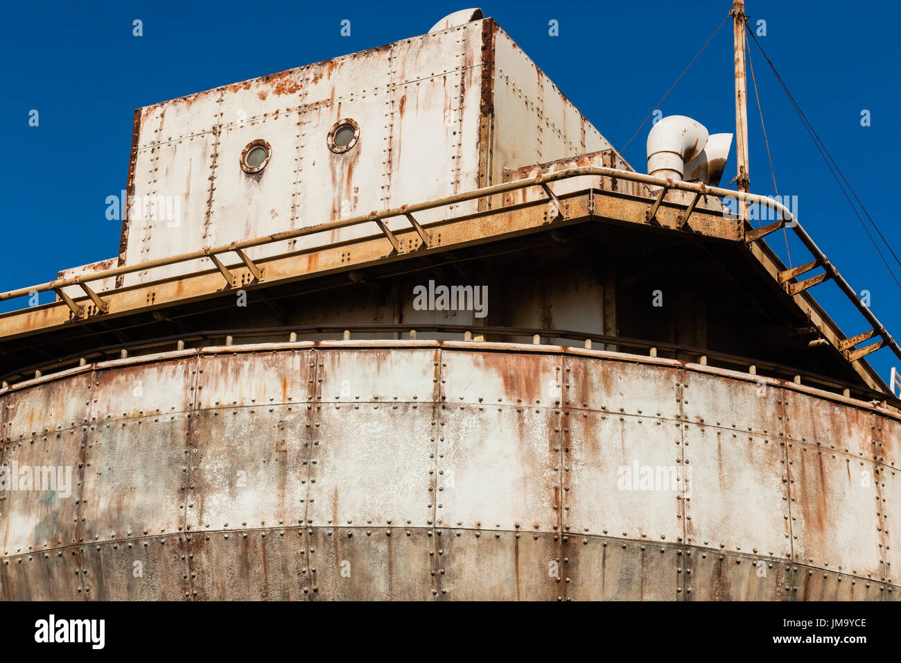 Ship marine engineering vintage rivets steel plates closeup texture ...