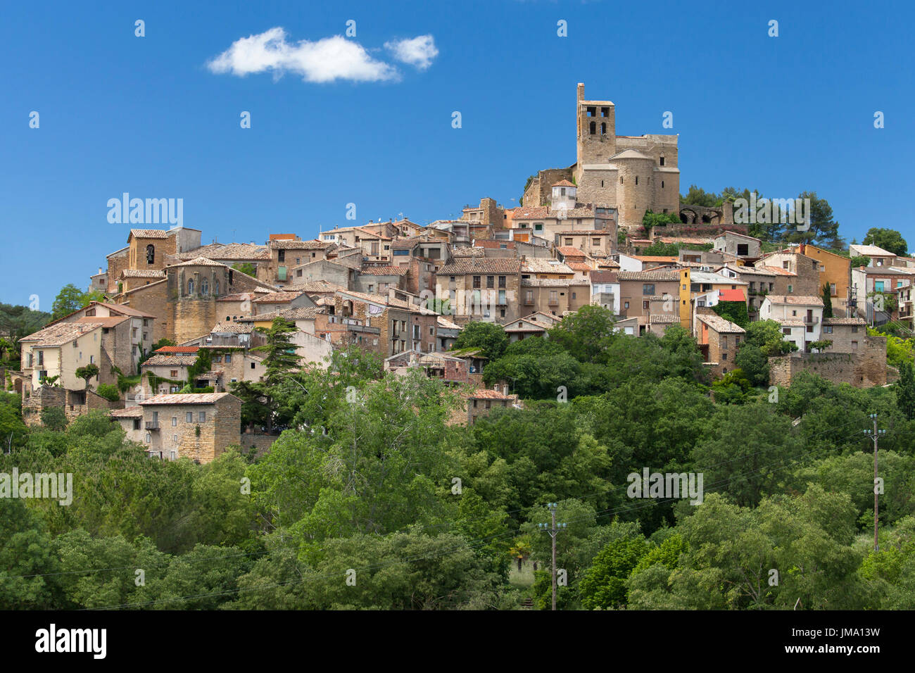 Village of Ager, Lleida, Catalonia Stock Photo - Alamy