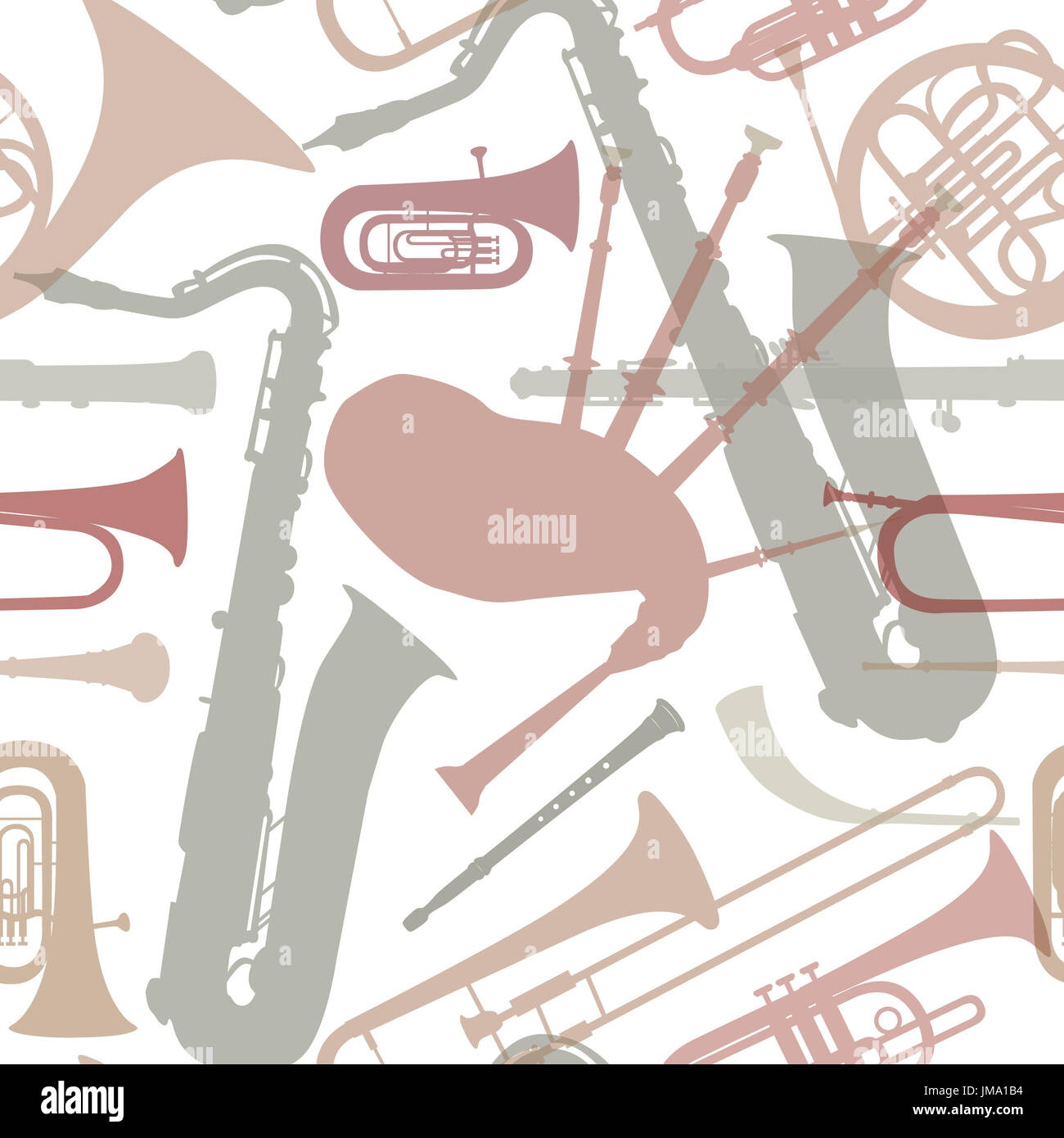 Abstract Music Background. Seamless texture with musical instruments ...