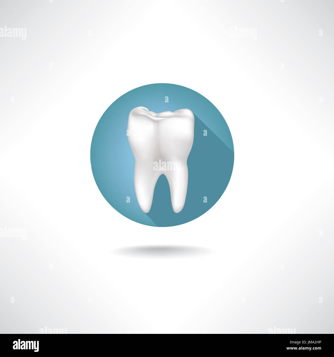 Dental icon. Vector Tooth icon web button isolated on white background ...