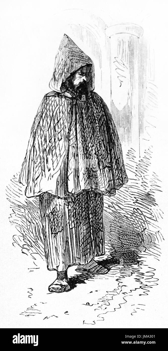 Hold illustration depicting an hooded monk. By unidentified author ...