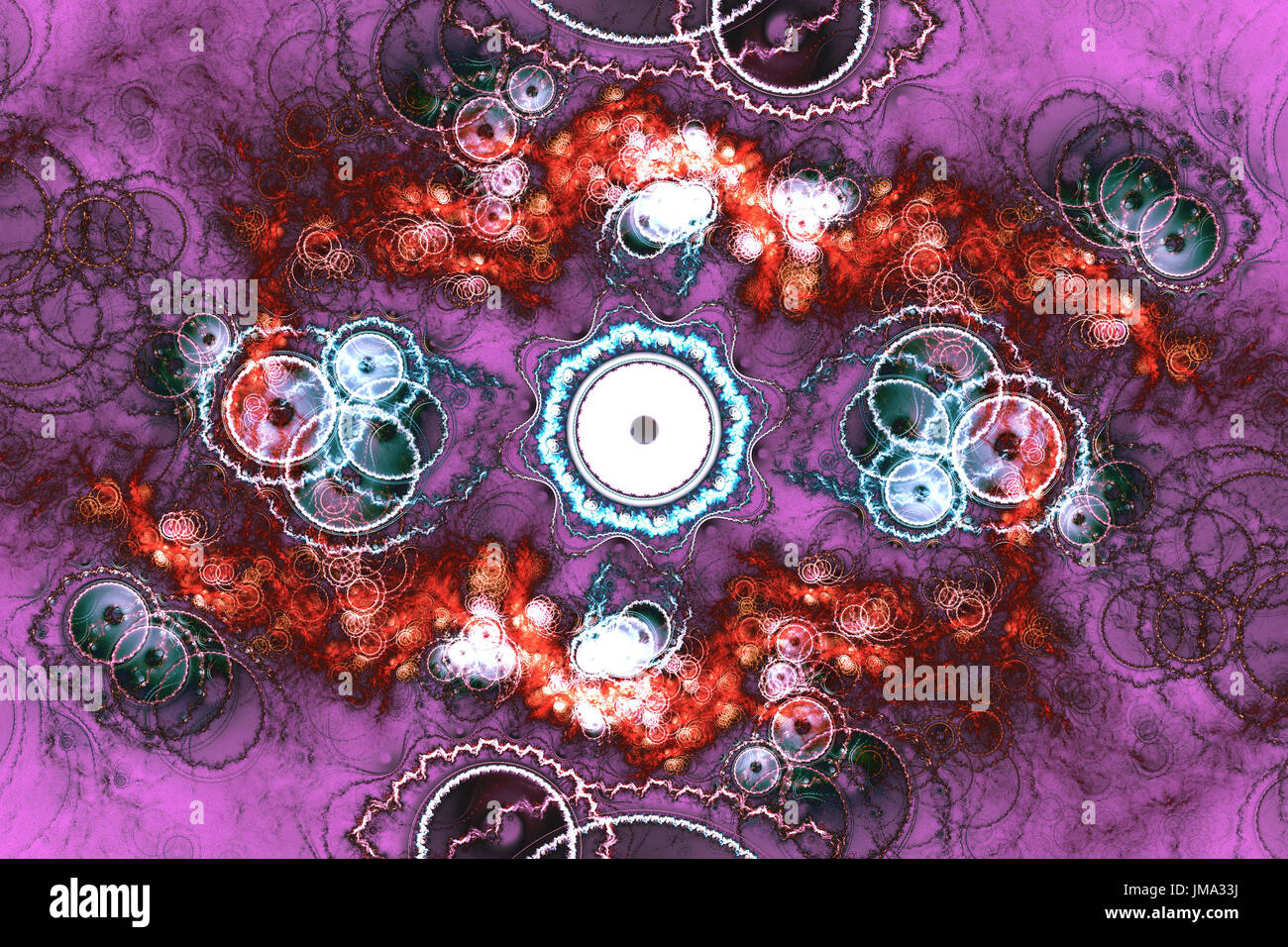 Black and colorful digital render. Psychedelic concept background ...