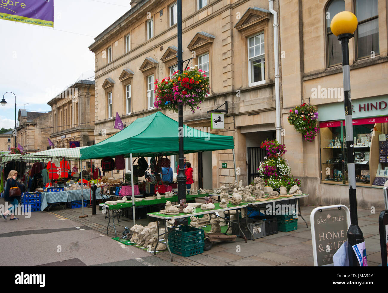 Outdoor Market The High Street Chippenham Wiltshire England UK Stock ...