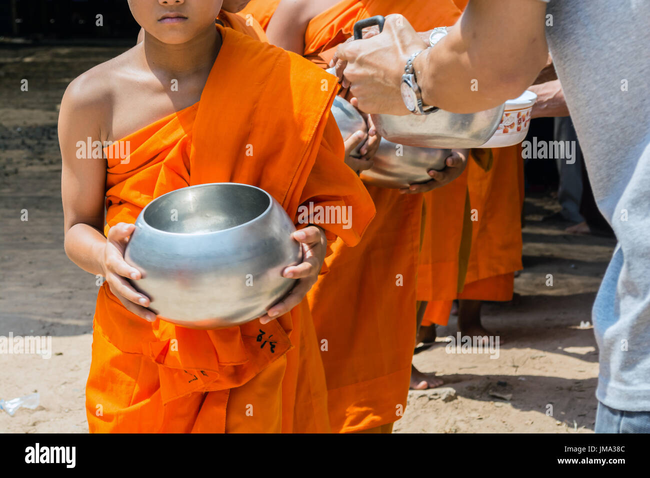 Monk alms bowl hi-res stock photography and images - Alamy