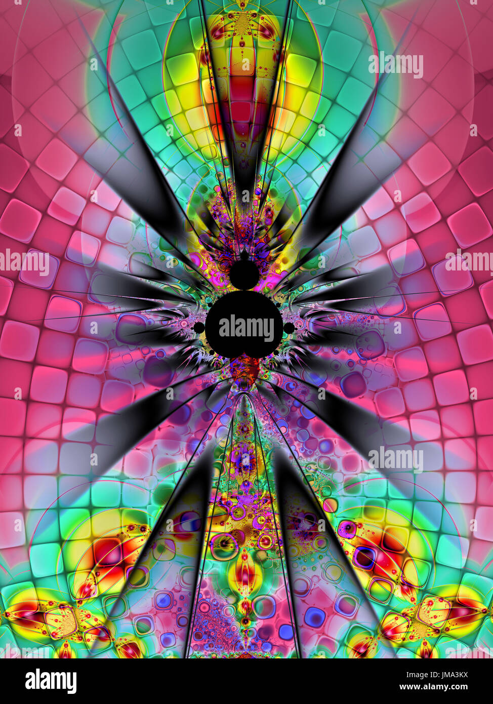 Psychedelic rays hi-res stock photography and images - Alamy