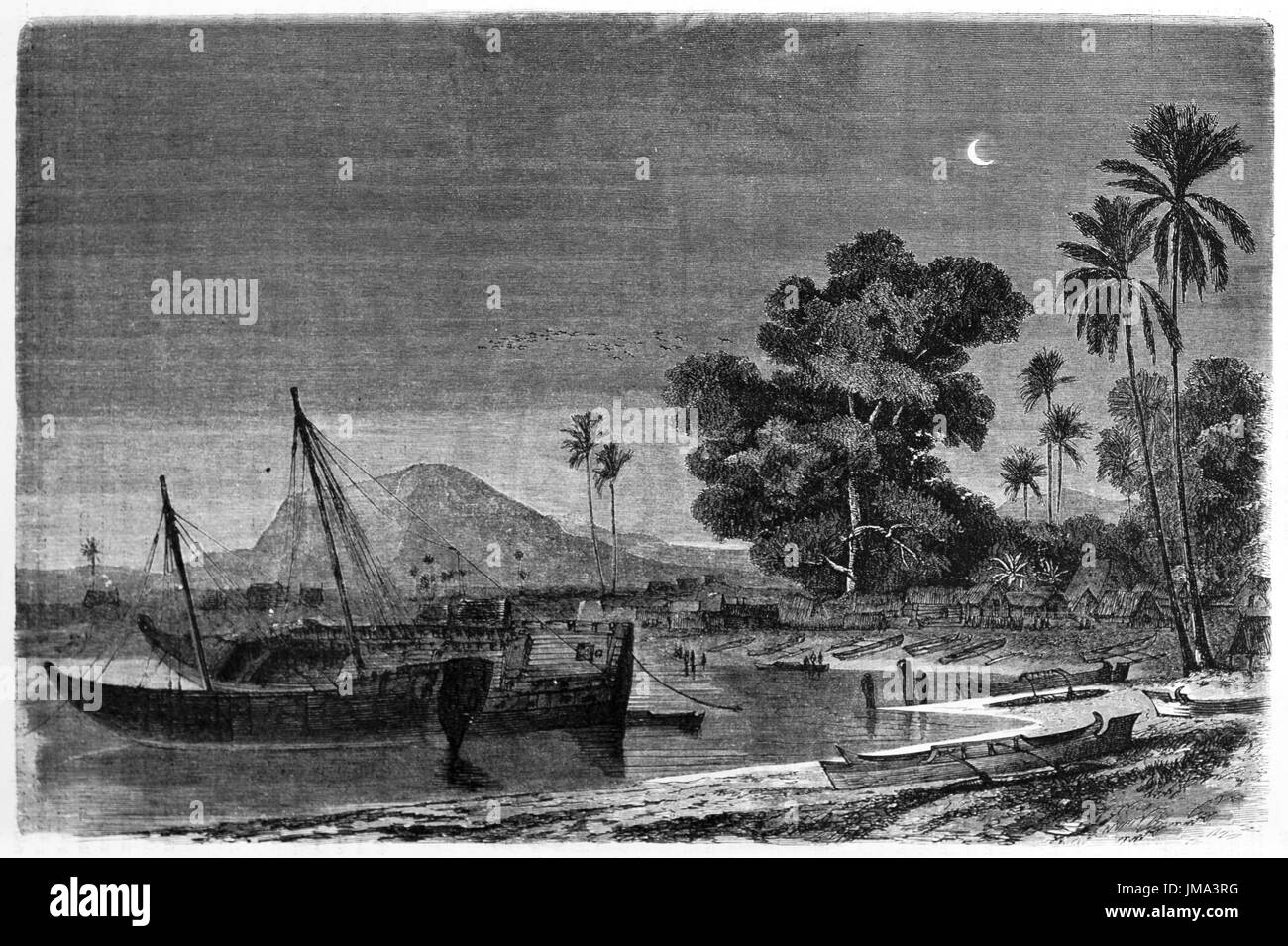 Ancient dhow Black and White Stock Photos & Images - Alamy