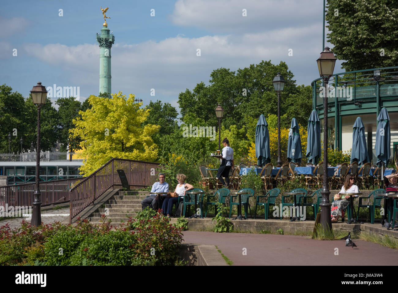 Paris, Bassin d'Arsenal, Garten Port d'Arsenal - Port de l'Arsenal ...