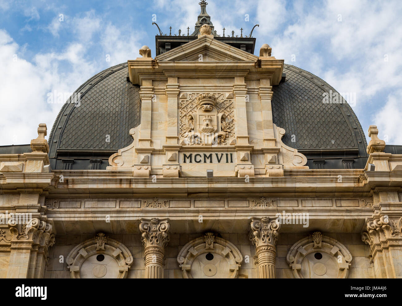 Classic stone government building in Cartegena Spain Stock Photo - Alamy