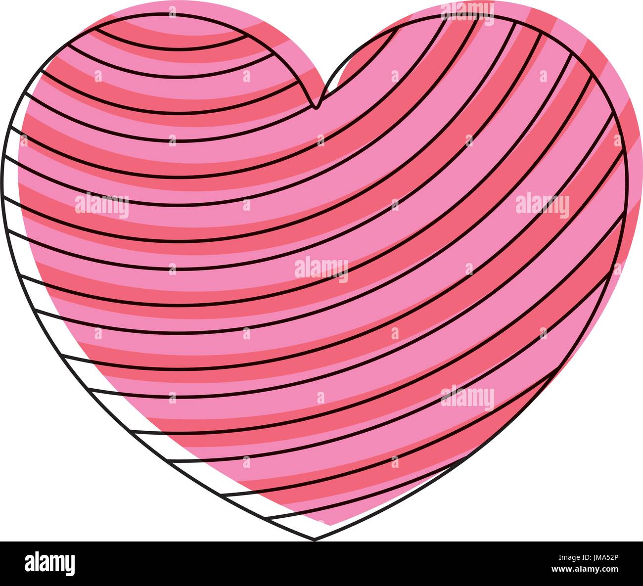watercolor silhouette of hand drawing diagonal lines in heart shape ...