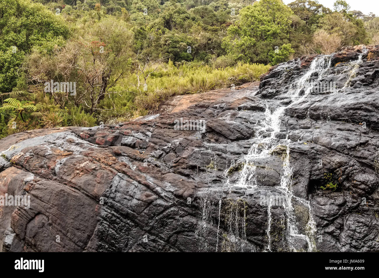Bakers Falls in Horton plains, Sri Lanka. The height of Baker's ...