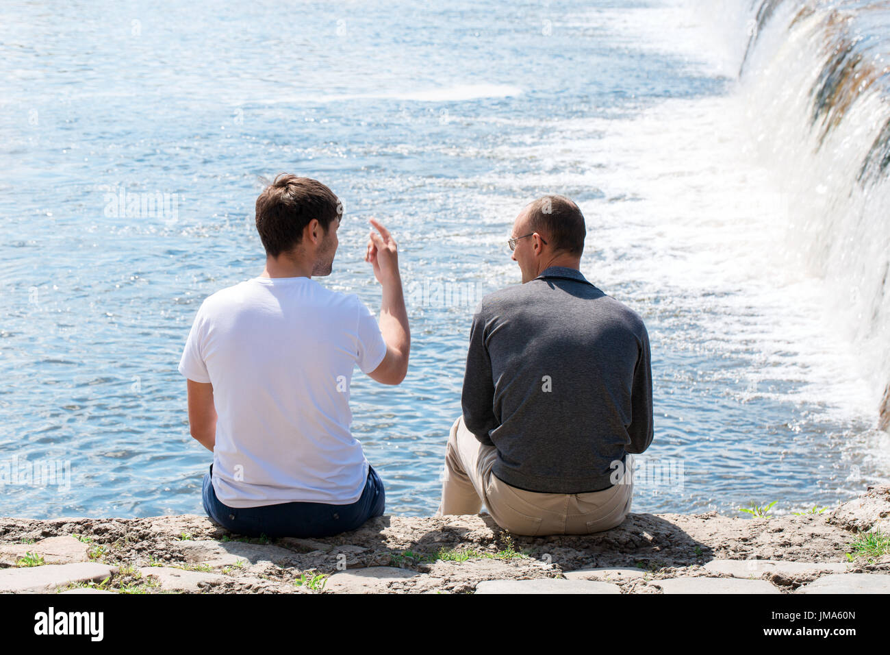 Two good friends talking Stock Photo - Alamy