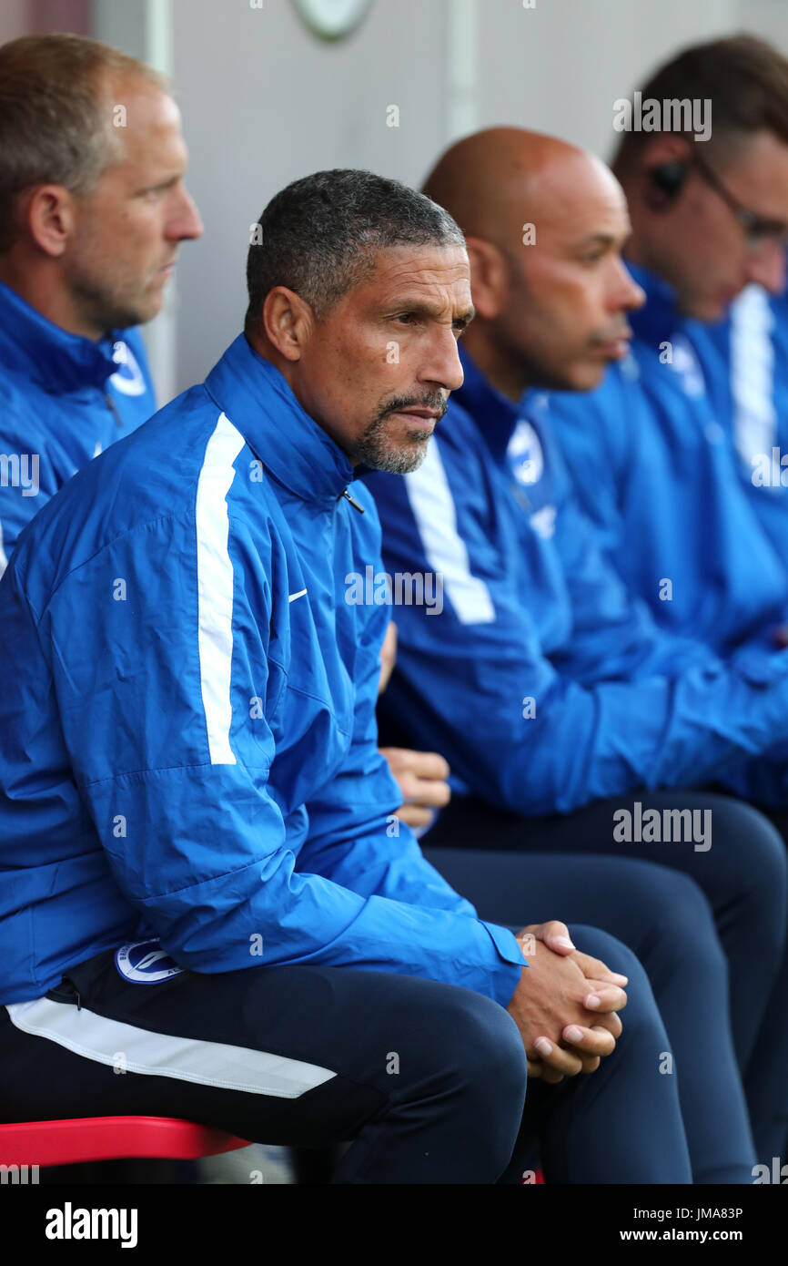 Brighton and Hove Albion Manager Chris Houghton Stock Photo - Alamy