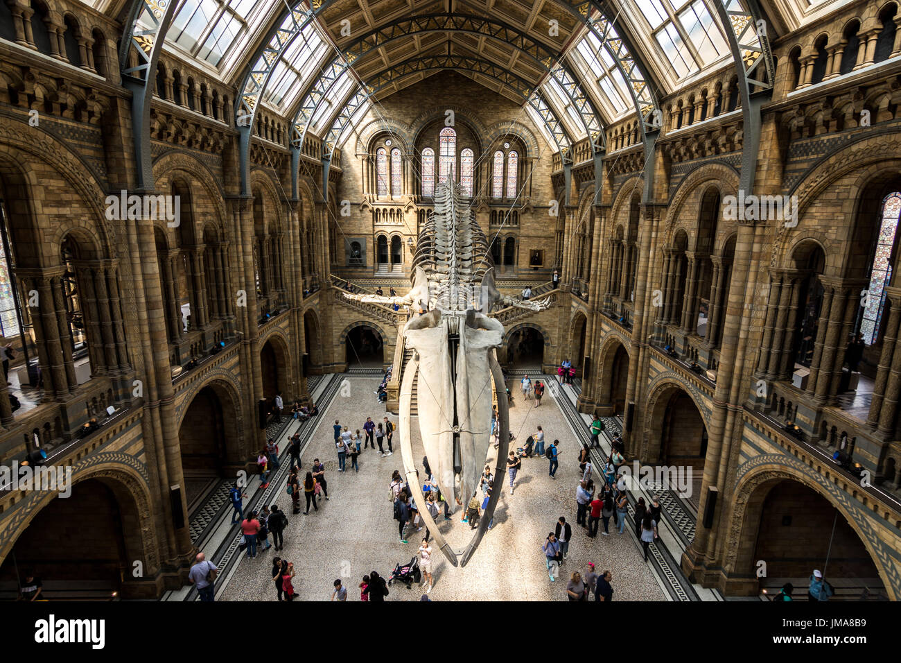 London, UK - July 25, People visiting the new Hintze hall in the ...