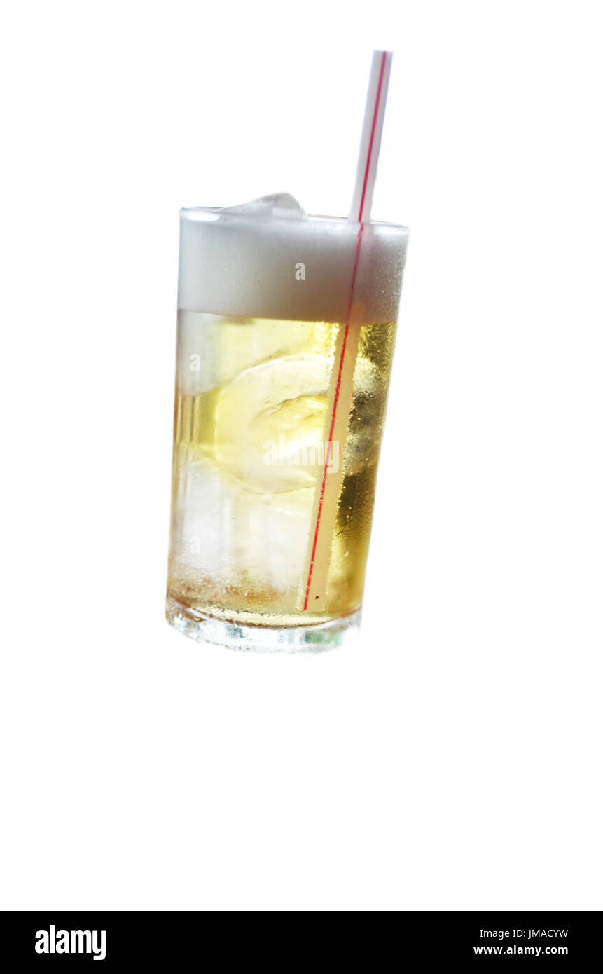 beer on white background Stock Photo - Alamy