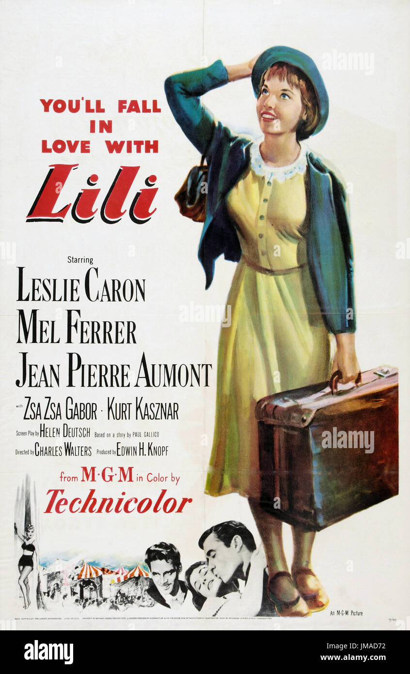 LILI 1953 MGM film with Leslie Caron Stock Photo - Alamy