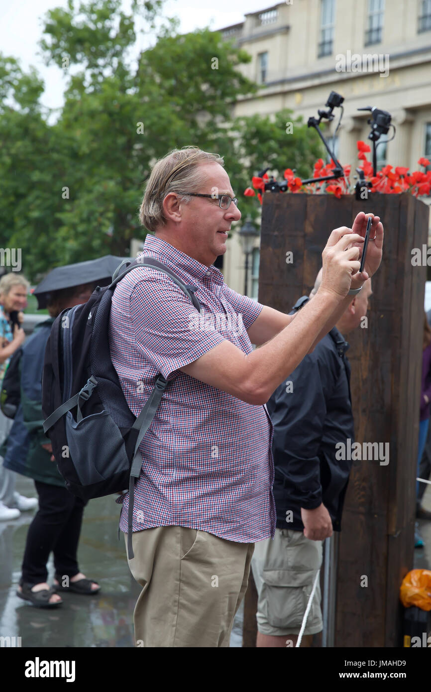London, UK. 26th July, 2017. The typically British wet and dismal ...