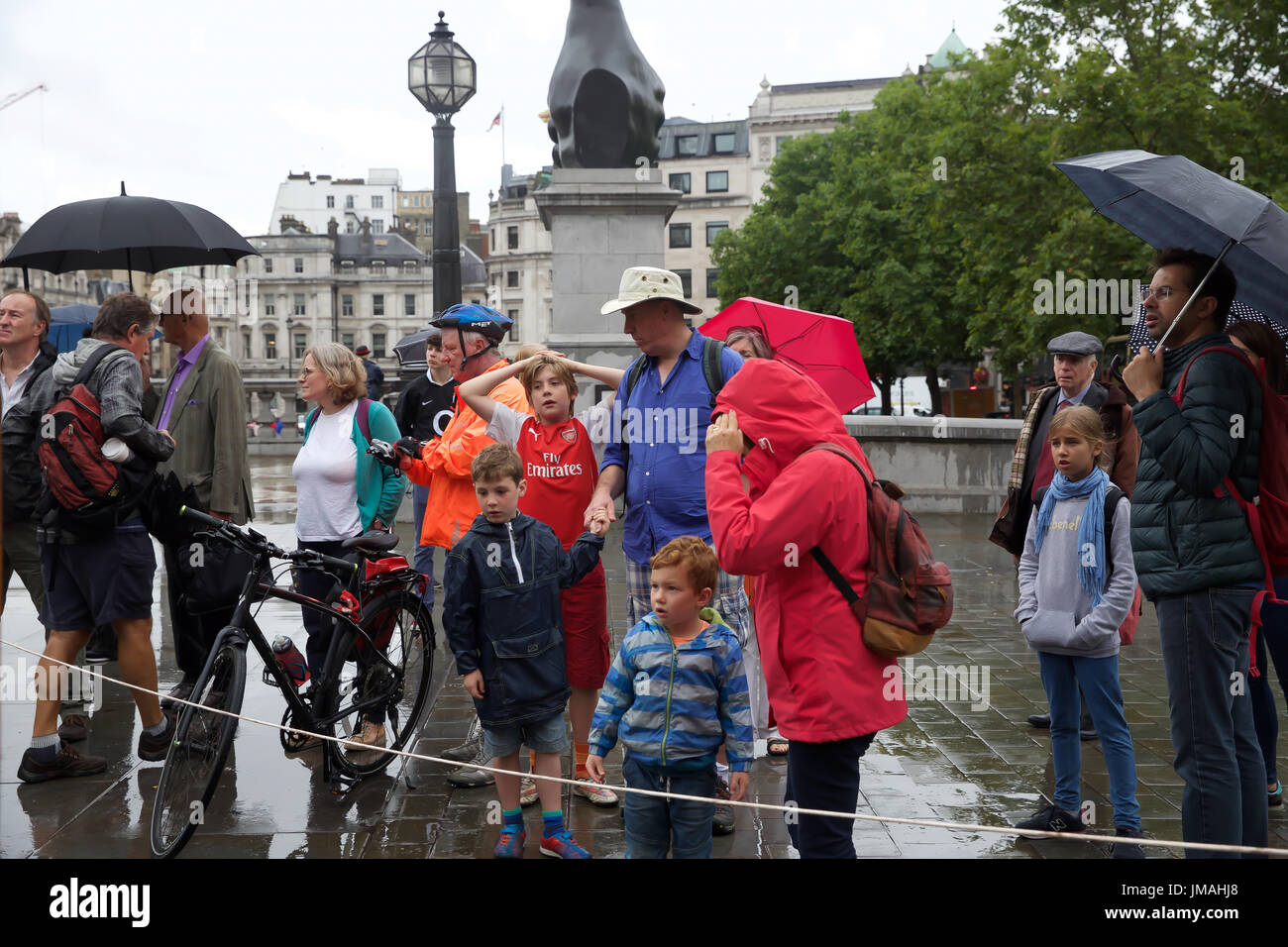 London, UK. 26th July, 2017. The typically British wet and dismal ...