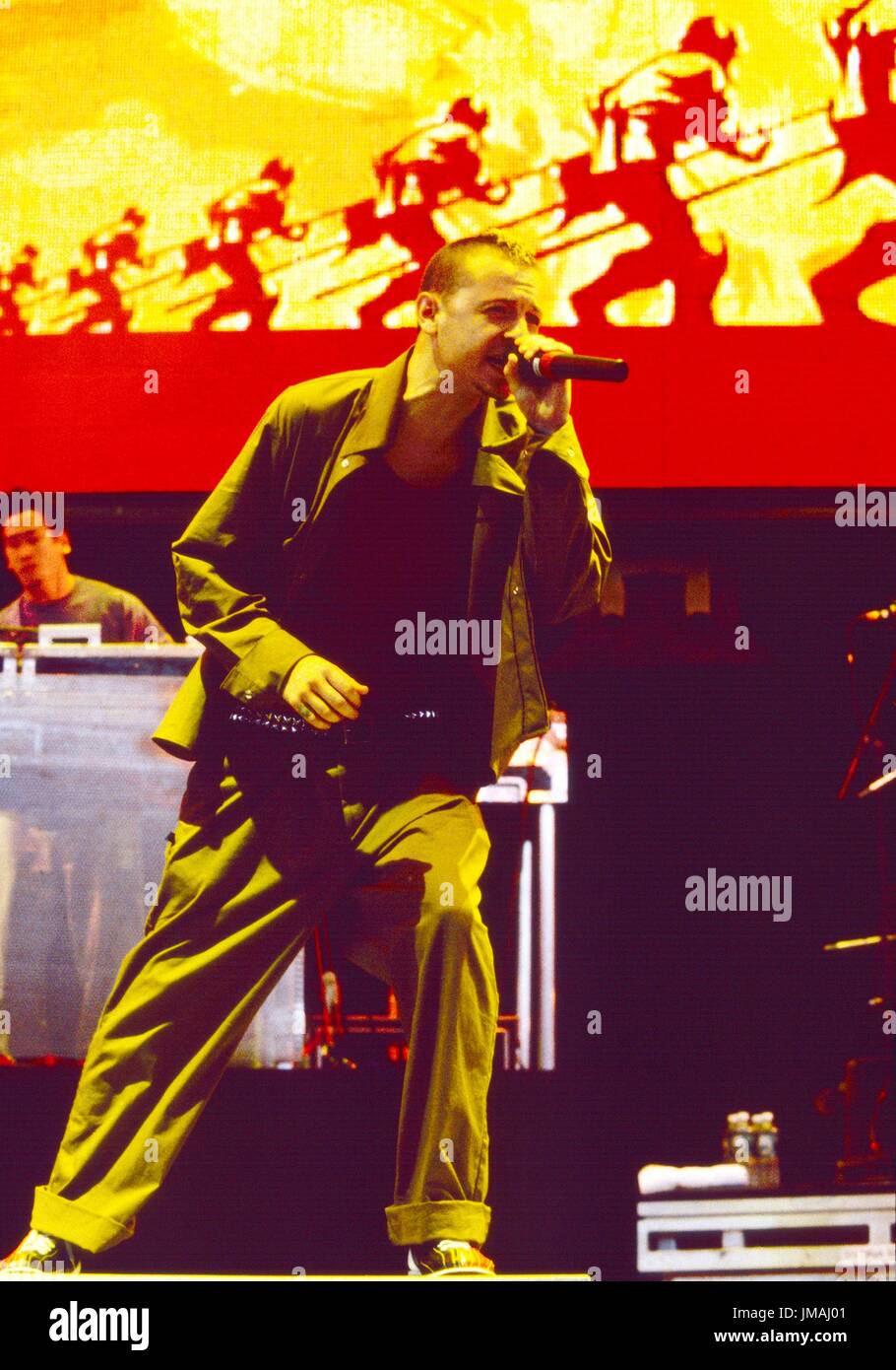 New York, NY, USA. 25th July, 2017. Chester Bennington, Linkin Park at ...