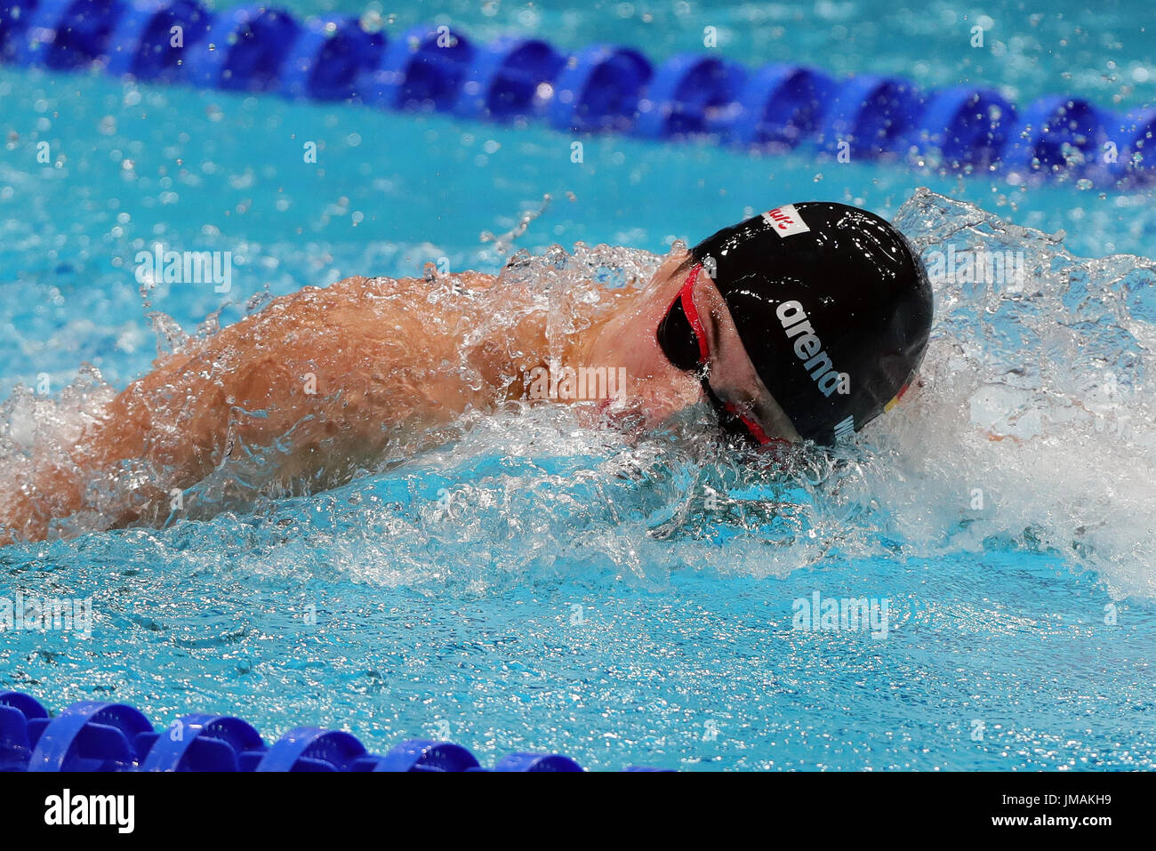 Budapest, Hungary. 26th July, 2017. Germany's Marius Kusch in the 4 x ...