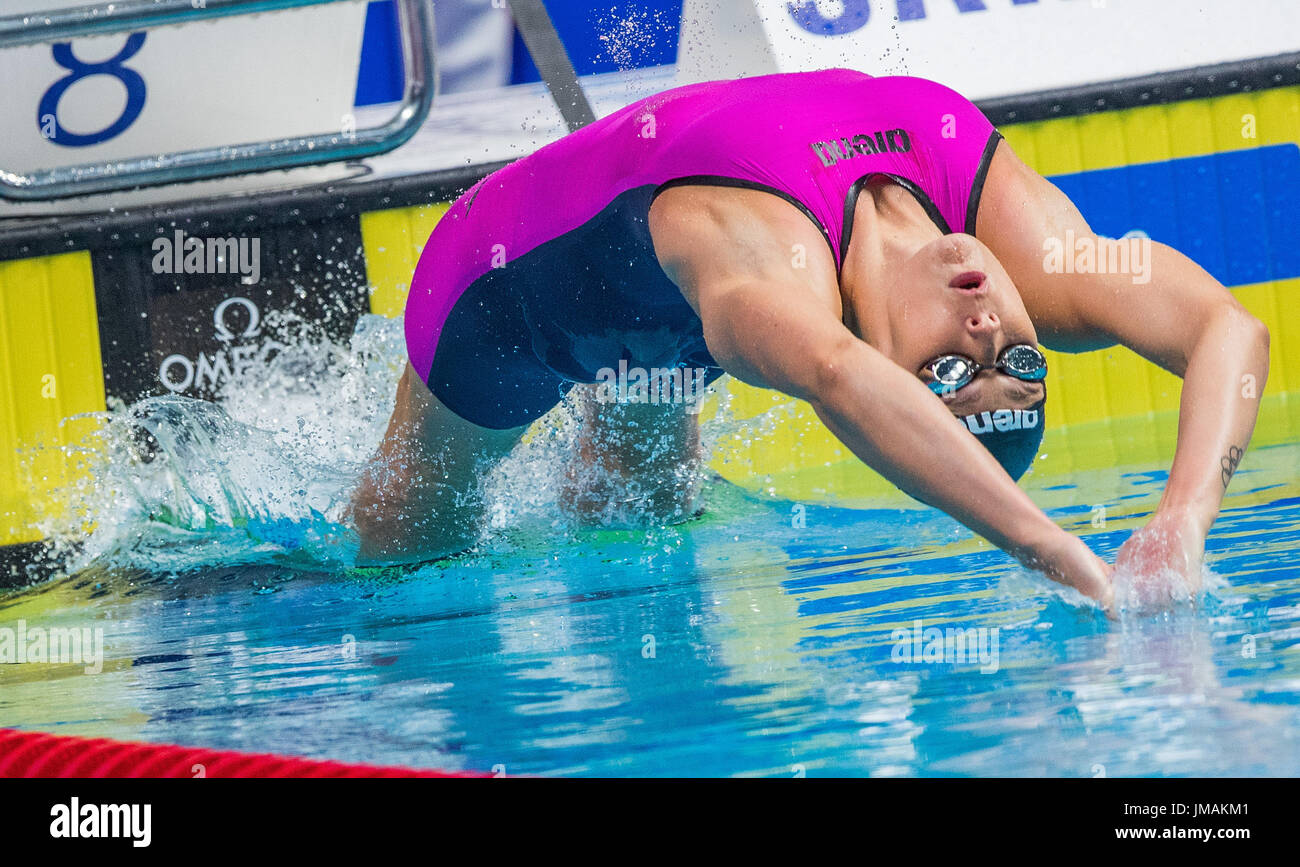 Budapest, Hungary. 26th July, 2017. Germany's Lisa Graf in action in ...