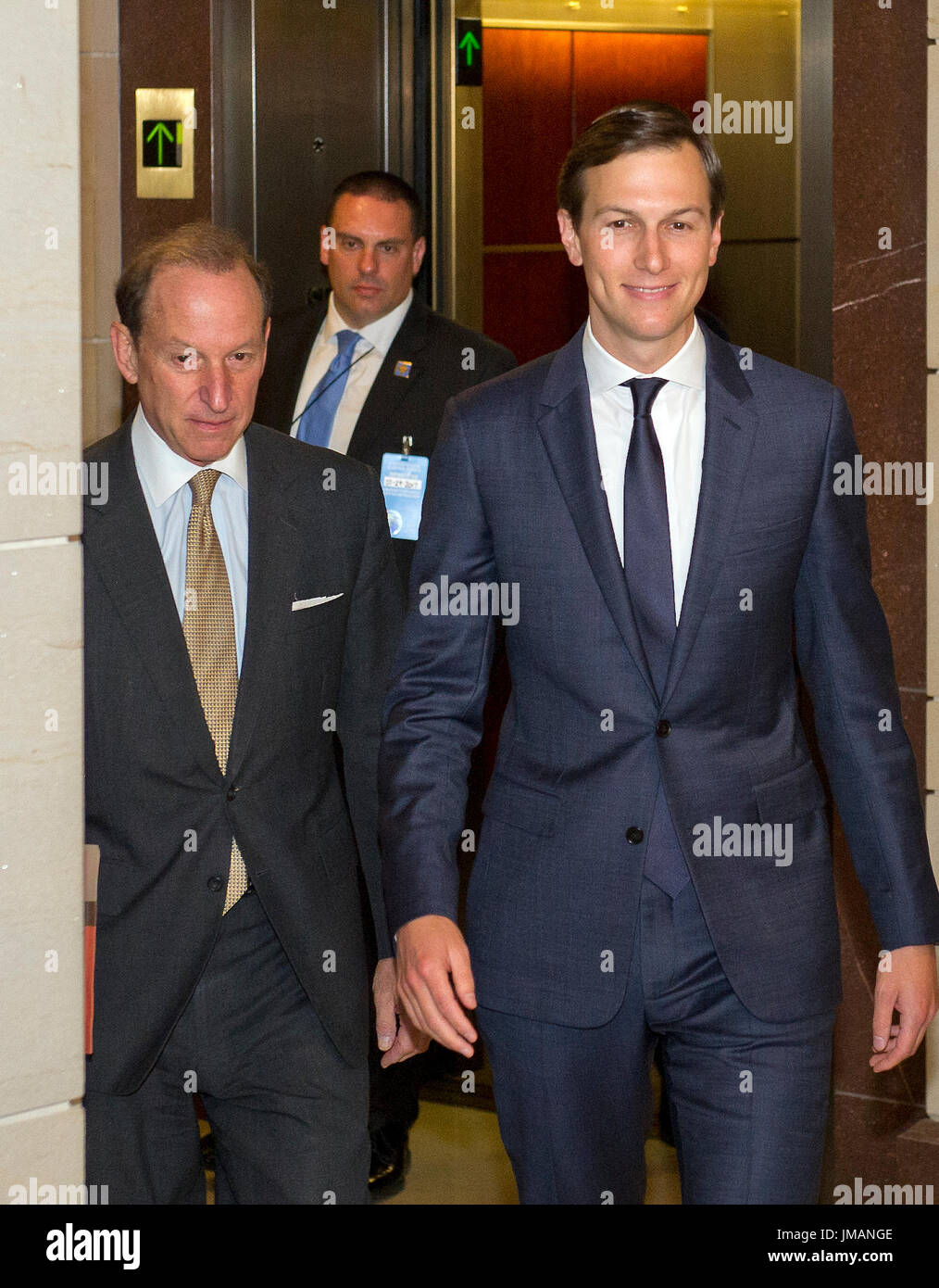 Trump senior advisor Jared Kushner, right, and his attorney, Abbe ...