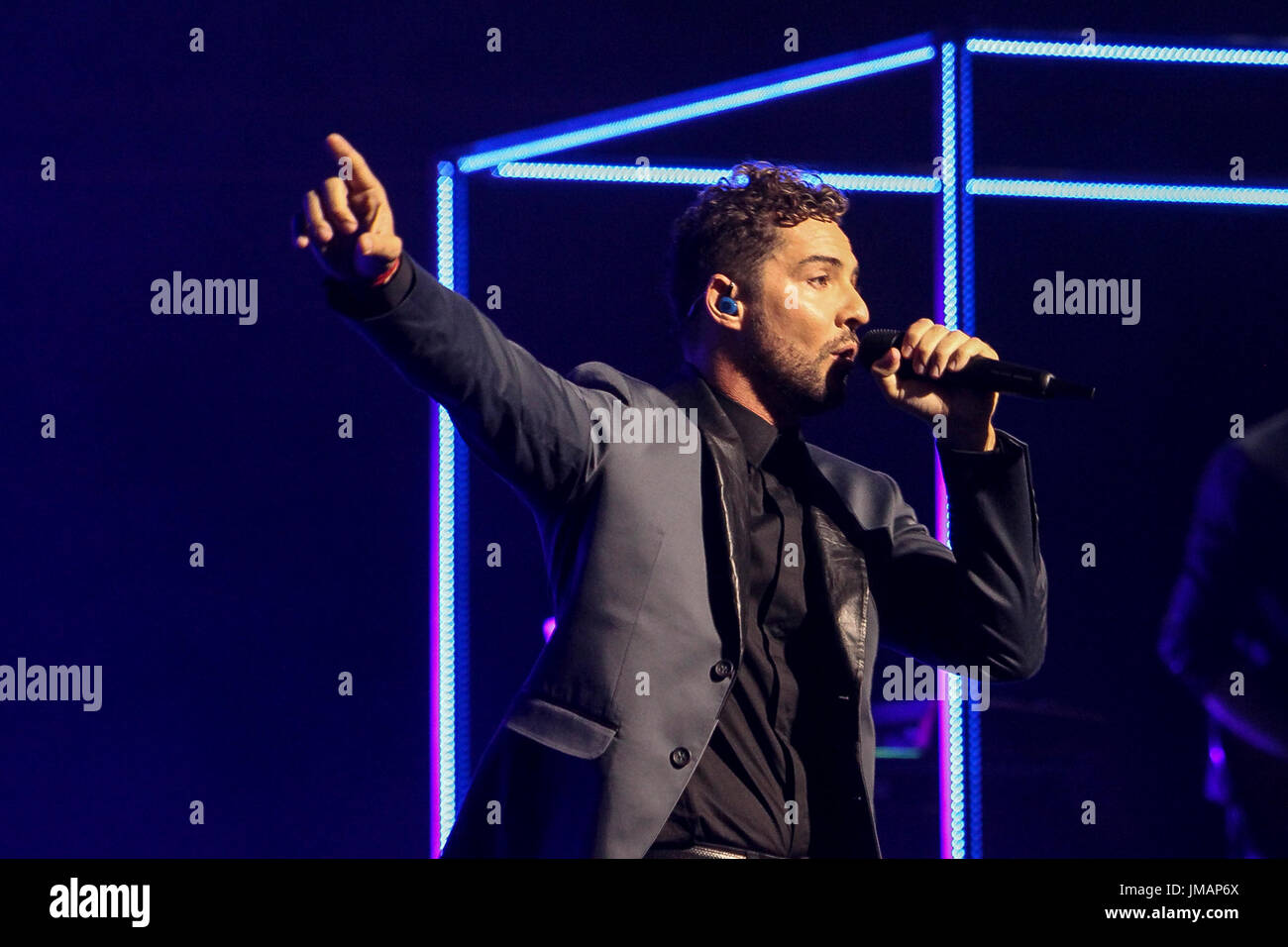 Madrid, Spain. 26th July, 2017. Singer David Bisbal during a concert in ...
