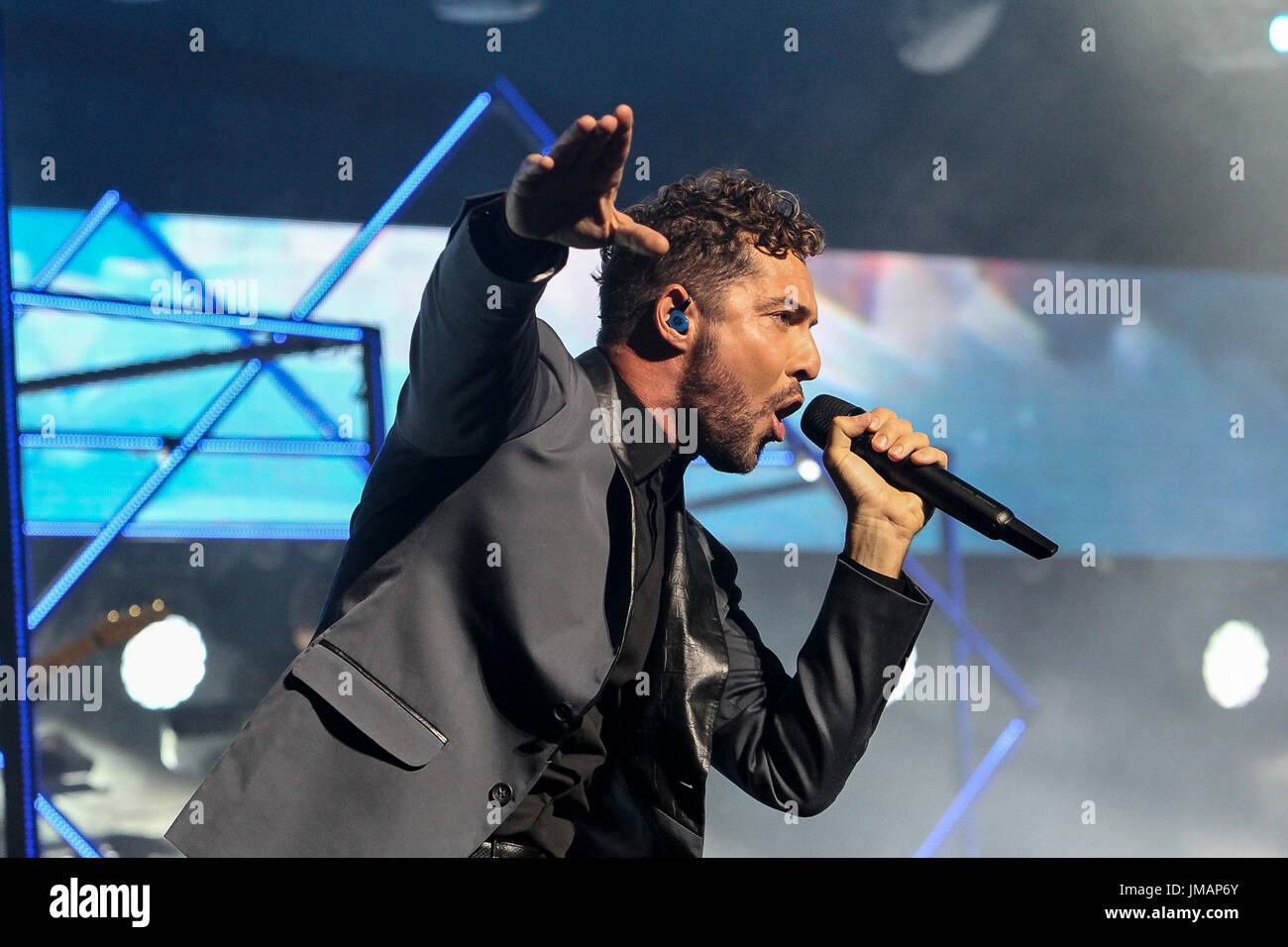 Madrid, Spain. 26th July, 2017. Singer David Bisbal during a concert in ...